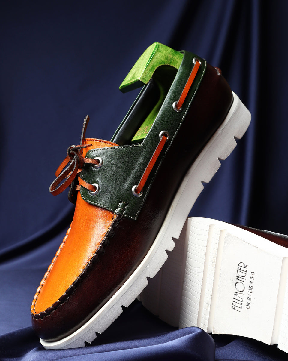 Triple Tone Mirror Glossed Extralight Boat Shoe – FELLMONGER